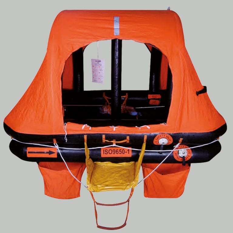 Standard Self Righting SeaSafe life raft - SOLAS B, +24hr & -24hr packs