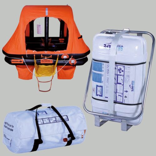 SeaSafe self righting, container & valise life rafts with accessories ...
